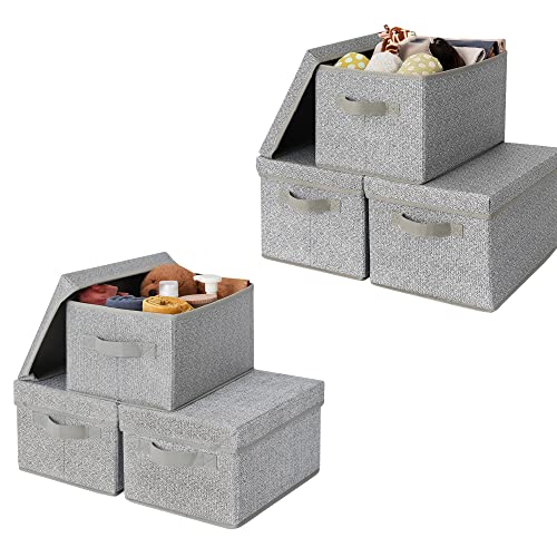 GRANNY SAYS Bundle of 3-Pack Rectangle Storage Bins & 3-Pack Rectangle Storage Bins with Lids