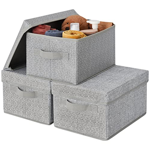 GRANNY SAYS Bundle of 3-Pack Rectangle Storage Bins & 3-Pack Rectangle Storage Bins with Lids