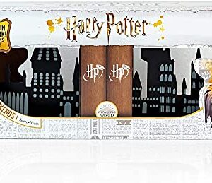 Harry Potter Hogwarts Castle Metal Bookends | Die Cut Metal Bookends with Hogwarts Castle Silhouette Glow in The Dark Design | Ideal for Harry Potter Book Collections & More