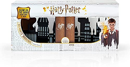 Harry Potter Hogwarts Castle Metal Bookends | Die Cut Metal Bookends with Hogwarts Castle Silhouette Glow in The Dark Design | Ideal for Harry Potter Book Collections & More