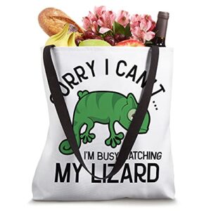 Chameleon Ironic Saying Reptile Lizards Tote Bag