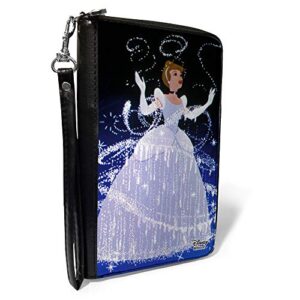 buckle-down women’s pu zip around wallet rectangle-cinderella, 7.5″x4.5″