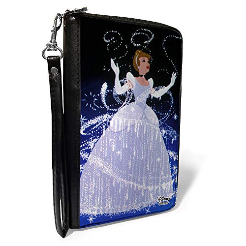 Buckle-Down Women's PU Zip Around Wallet Rectangle-Cinderella, 7.5"x4.5"