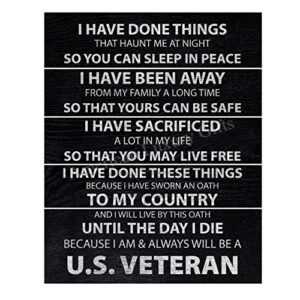 “i am & always will be a us veteran” patriotic military wall art -11 x 14″ typographic american poster print-ready to frame. home-office-shop-man cave-american decor. great gift for all veterans!