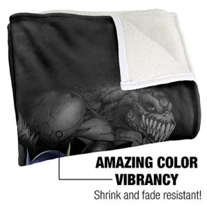 Batman Blanket, 50"x60", Villains Unleashed Silky Touch Sherpa Back Super Soft Throw Blanket