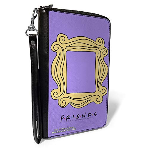 Buckle-Down Women's PU Zip Around Wallet Rectangle-Friends, 7.5"x4.5"