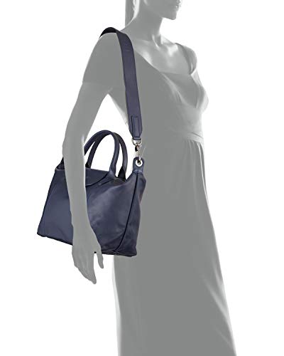 Longchamp 'Small Cuir Leather Top Handle Tote Shoulder Bag, Navy