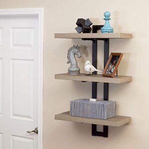 Household Essentials Ashwood 3 Tier Wall Mounted Shelves