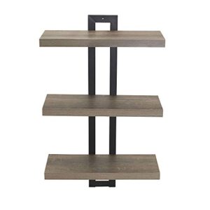 Household Essentials Ashwood 3 Tier Wall Mounted Shelves