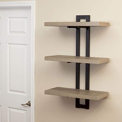 Household Essentials Ashwood 3 Tier Wall Mounted Shelves