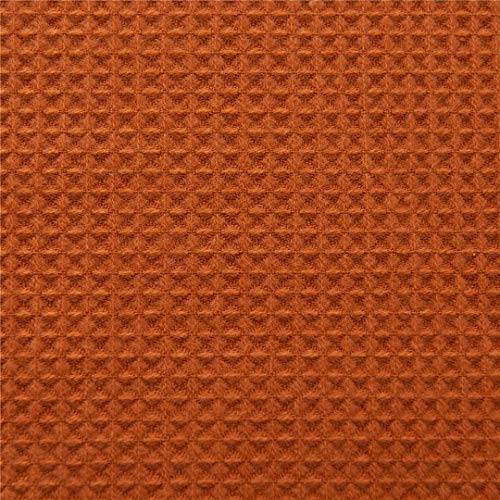 Waffle Weave Thermal Blanket with Tassel Super Soft-Perfect for Layering Any Bed for All-Season.(Orange,50"*60")