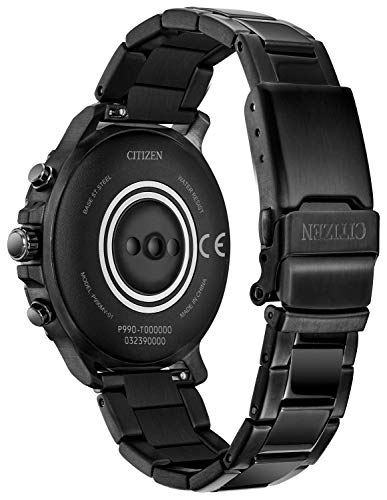 Citizen CZ Smart Gen 1 Stainless Steel Smartwatch Touchscreen, Heartrate, GPS, Speaker, Bluetooth, Notifications, iPhone and Android Compatible, Powered by Google Wear OS