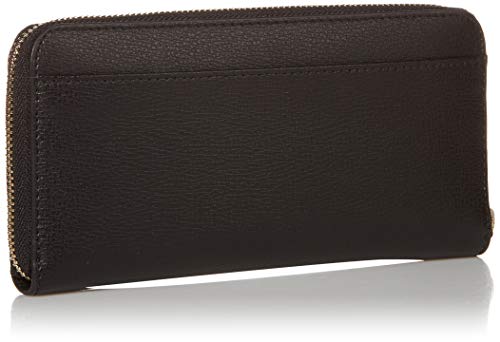 Karl Lagerfeld Paris womens Zip Continental Wallet, BLK/GOLD, One Size US