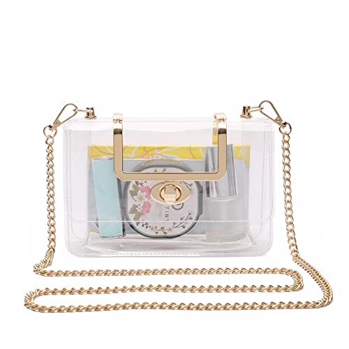 MOETYANG Clear Purse for Women,Clear Clutch Purse Crossbody, See Through Handbag