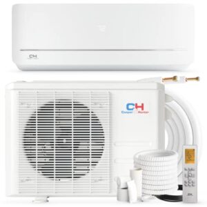 cooper & hunter 12,000 btu, 115v, 20.8 seer2 ductless mini split ac/heating system pre-charged inverter heat pump with 16ft installation kit