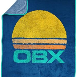 Outer Banks OBX Sunset Throw Blanket - Measures 46 x 60 inches - Fade Resistant Super Soft Fleece Bedding (Official Netflix Product)