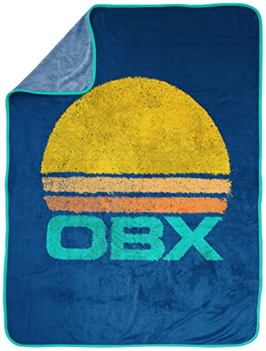 Outer Banks OBX Sunset Throw Blanket - Measures 46 x 60 inches - Fade Resistant Super Soft Fleece Bedding (Official Netflix Product)