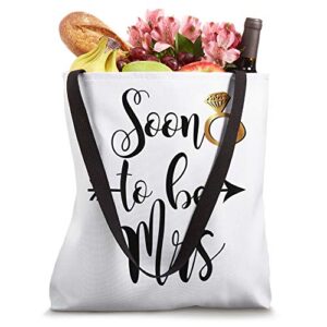 Bridal Shower Bride Gift Future Wife Soon To Be Mrs Arrow Tote Bag