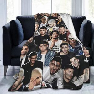 zayn malik soft and comfortable warm fleece blanket for sofa, bed, office knee pad,bed car camp beach blanket throw blankets (60″x50″) … (50″x40″)