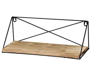 lashmady wood floating wall shelf,floating shelf bathroom,hanging shelves 15.8 inch,rustic home decor,for living room, kitchen, bedroom