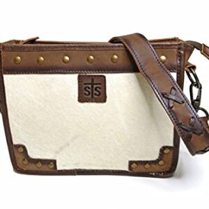 STS Ranchwear Women's Cowhide Mae Durable Leather Casual Crossbody Bag with Adjustable & Removable Strap