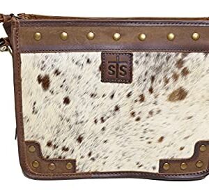 STS Ranchwear Women's Cowhide Mae Durable Leather Casual Crossbody Bag with Adjustable & Removable Strap