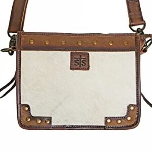 STS Ranchwear Women's Cowhide Mae Durable Leather Casual Crossbody Bag with Adjustable & Removable Strap