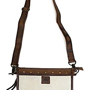 STS Ranchwear Women's Cowhide Mae Durable Leather Casual Crossbody Bag with Adjustable & Removable Strap