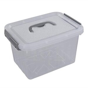 Cand 6 Quart Storage Bin with Lid, Plastic Box for Organizing, 6 Packs