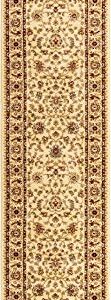 Unique Loom Voyage Collection Traditional Oriental Classic Area Rug (2' 7 x 12' 0 Runner, Ivory/Gold)