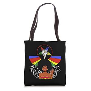 order of the eastern star oes ring vintage sistar diva tote bag