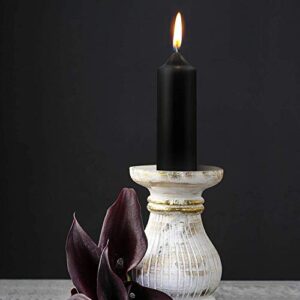 Low Temperature Candles, MANFLY Romantic Candles for Wedding Home Decor or Couples (Black & Purple)