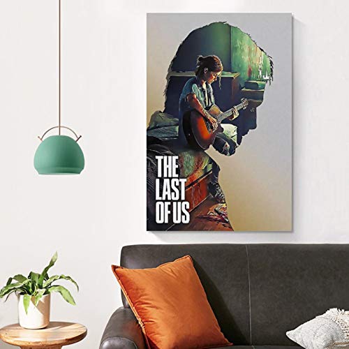 Game Poster The Last of US Poster Decorative Painting Canvas Wall Art Living Room Posters Bedroom Painting 08x12inch(20x30cm)