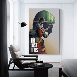 Game Poster The Last of US Poster Decorative Painting Canvas Wall Art Living Room Posters Bedroom Painting 08x12inch(20x30cm)