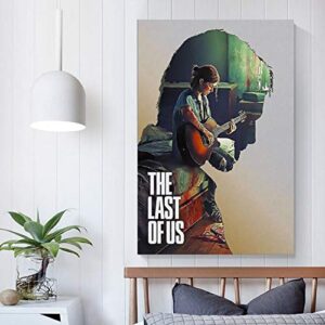 Game Poster The Last of US Poster Decorative Painting Canvas Wall Art Living Room Posters Bedroom Painting 08x12inch(20x30cm)