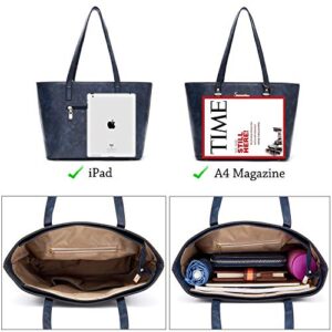 Soperwillton Purse and Wallet Set for Women Handbag Ladies Tote Shoulder Bag Hobo Satchel Purse 5pcs