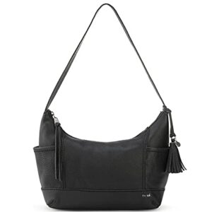 The Sak womens Kendra Hobo Bag in Leather Timeless Elevated Silhouette Soft Supple Handcrafted Sustainably, Black Ii, One Size US