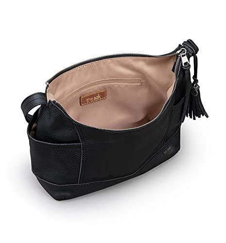 The Sak womens Kendra Hobo Bag in Leather Timeless Elevated Silhouette Soft Supple Handcrafted Sustainably, Black Ii, One Size US