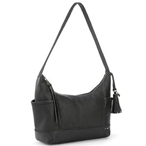 The Sak womens Kendra Hobo Bag in Leather Timeless Elevated Silhouette Soft Supple Handcrafted Sustainably, Black Ii, One Size US