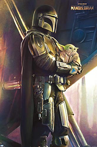 Trends International Star Wars: The Mandalorian - Held Wall Poster, 22.375" x 34", Unframed Version