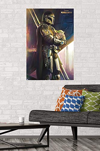 Trends International Star Wars: The Mandalorian - Held Wall Poster, 22.375" x 34", Unframed Version