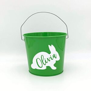 Personalized Easter Bunny Pail ~ Bucket ~ Basket