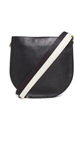 madewell women’s the transport saddlebag, true black, one size