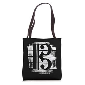 tenor clef alto clef musician tote bag