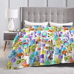 TLOVE Word Party Tv Show Blanket Soft Cozy Throw Blanket Flannel Blankets for Couch Bed Living Room 60x50 Inch