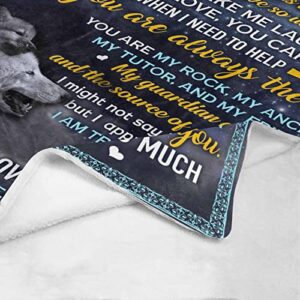 InterestPrint Personalized Love Blanket Throw to My Mom from Daughter & Son, Mother's Day Blanket Gift I am Truly Blessed for Having a mom just Like You Blanket