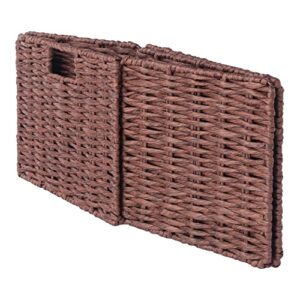 Winsome Wood Tessa Basket, Walnut