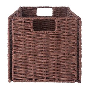 Winsome Wood Tessa Basket, Walnut