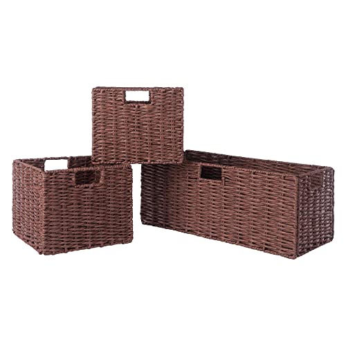 Winsome Wood Tessa Basket, Walnut