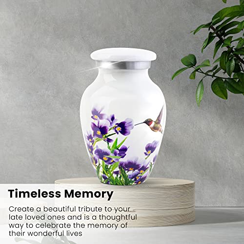 SmartChoice Urn Keepsake for Ashes Cremation Urn Hummingbird Keepsake for Human Ashes - Affordable Funeral Keepsake Urn for Ashes Handcrafted Urn